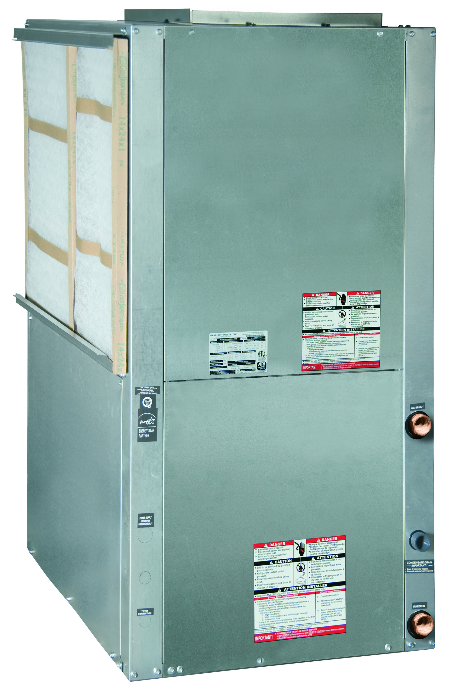 WSHP 24K LH VERT POLY DP CXM 208-230-1-60 - HBV024A1C30CPT