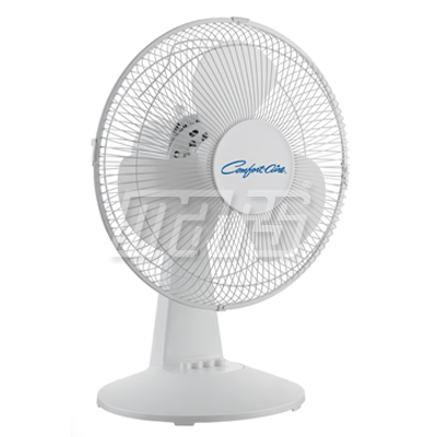 12 INCH PLASTIC TABLE FAN 3 SPEED OSCILLATING 120V - FD-1230DTO-PWH